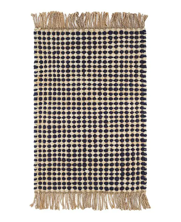 DASH & ALBERT Dash Albert Annie Selke Da978 Kuba Area Rug, 2'6x8'0 - Black