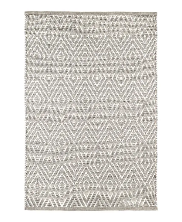 DASH & ALBERT BY ANNIE SELKE Dash Albert Annie Selke Rdb203 Diamond Indoor/outdoor Area Rug, 9'0x12'0 - Tan/ White