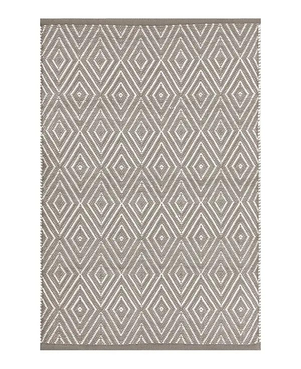 DASH & ALBERT BY ANNIE SELKE Dash Albert Annie Selke Rdb255 Diamond Indoor/outdoor Area Rug, 5'0x8'0 - Taupe