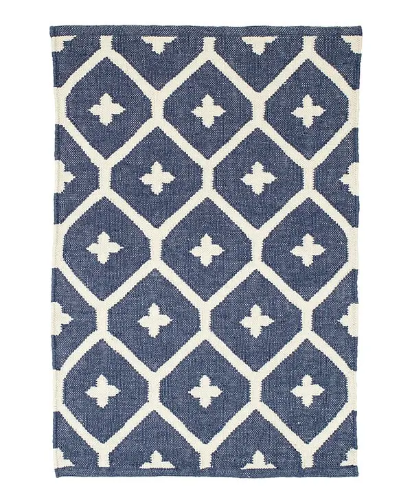 DASH & ALBERT Dash Albert Annie Selke Da771 Elizabeth Indoor/outdoor Area Rug, 4'0x6'0 - Navy