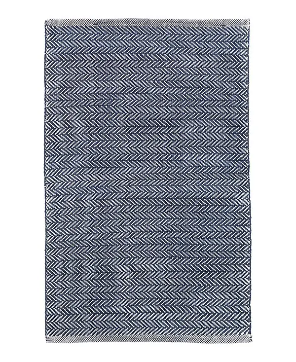 DASH & ALBERT BY ANNIE SELKE Dash Albert Annie Selke Da285 Herringbone Indoor/outdoor Area Rug, 5'0x8'0 - Indigo