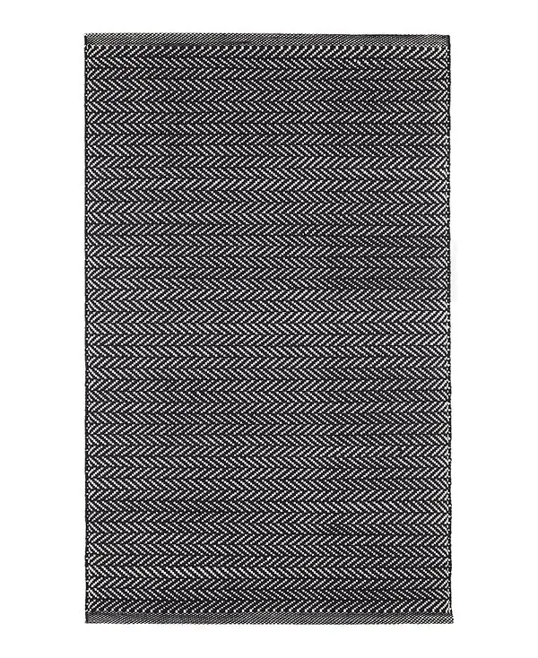 DASH & ALBERT BY ANNIE SELKE Dash Albert Annie Selke Da971 Herringbone Indoor/outdoor Area Rug, 8'0x10'0 - Black