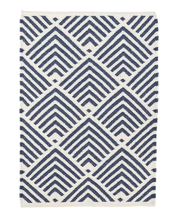 DASH & ALBERT Dash Albert Annie Selke Da772 Cleo Indoor/outdoor Area Rug, 2'6x8'0 - Navy