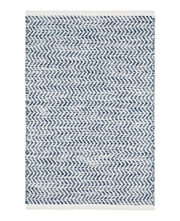 DASH & ALBERT Dash Albert Annie Selke Da1336 Coastal Indoor/outdoor Area Rug, 2'6x8'0 - Blue