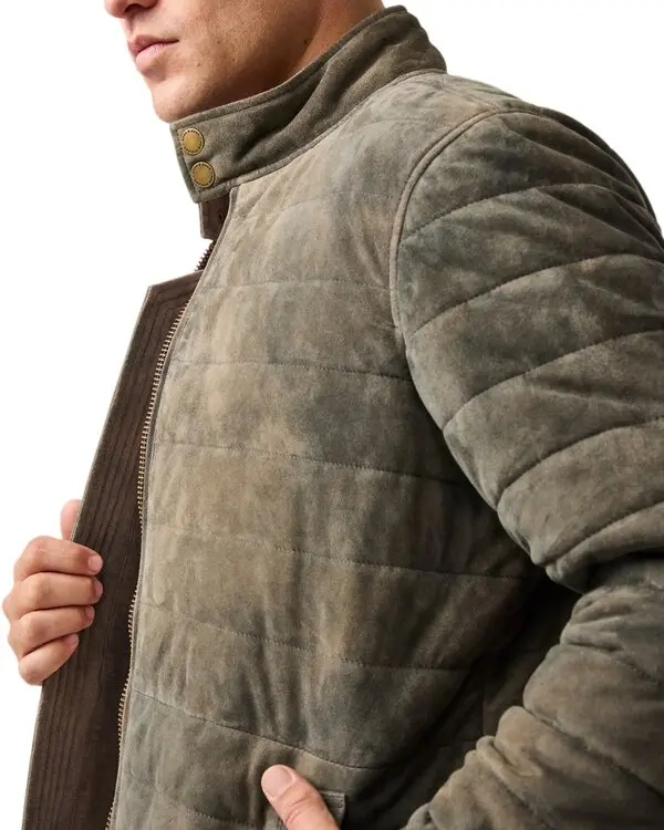 Rodd & Gunn Long Island Quilted Suede Jacket