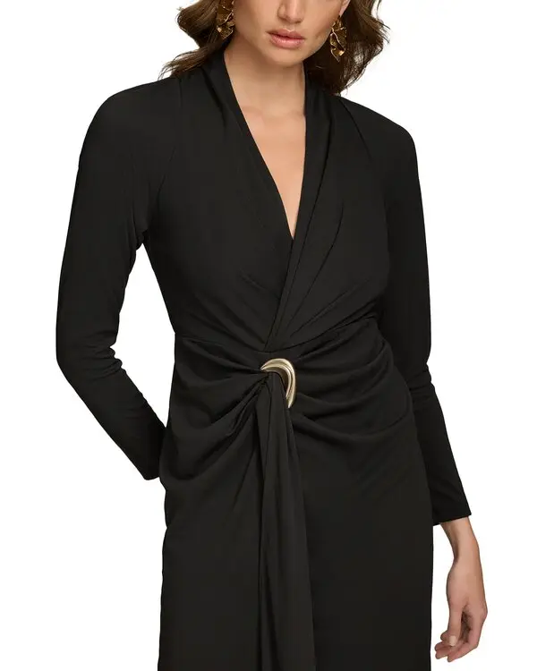 Donna Karan New York Faux Wrap Maxi Dress