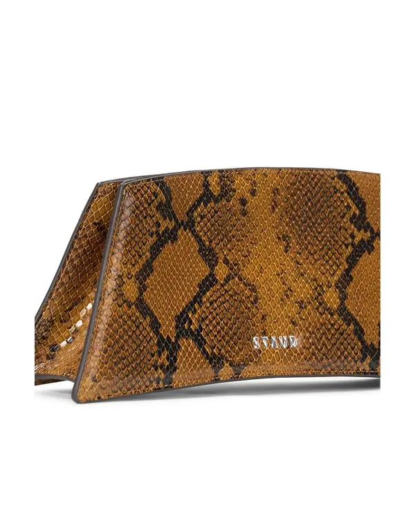 Staud Coco Leather Shoulder Bag - Snake