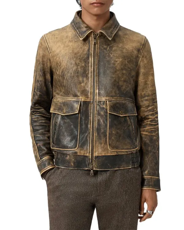 John Varvatos Atlas Vintage Leather Jacket