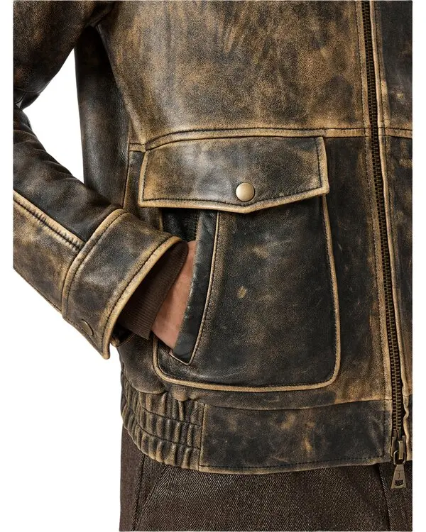 John Varvatos Atlas Vintage Leather Jacket