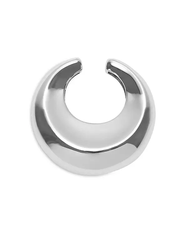 NINA GORDON Small Concave Ear Cuff - Silver