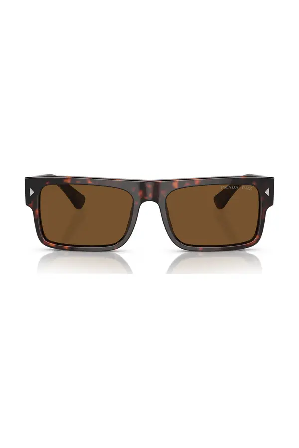 Prada Acetate Rectangle Sunglasses - Brown