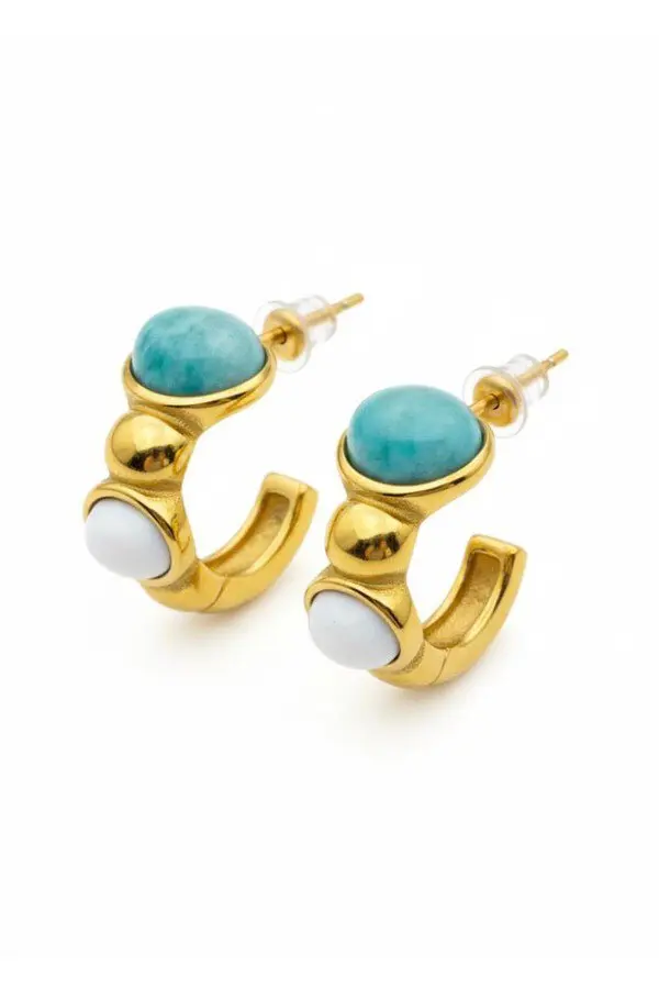 Yumi Kim Sea Stone Earrings - Gold