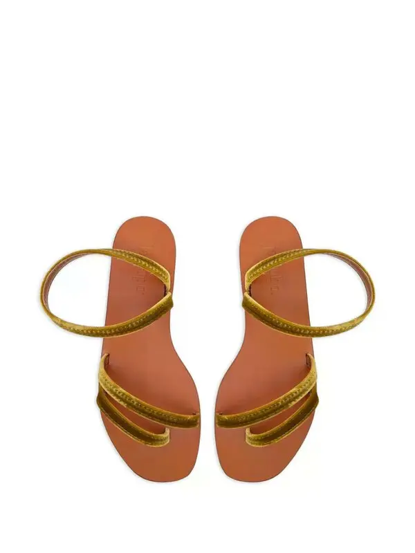 LANAPO Velvet Double-strap Sandals