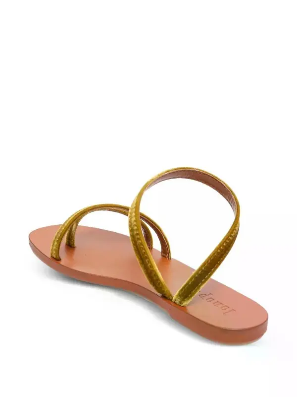 LANAPO Velvet Double-strap Sandals