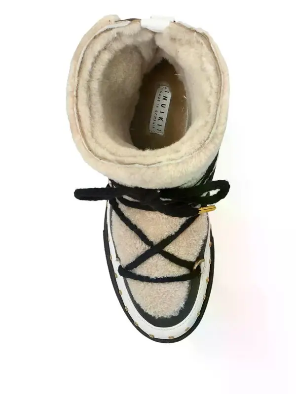 Inuikii Lace-up Studded Boots - Neutrals