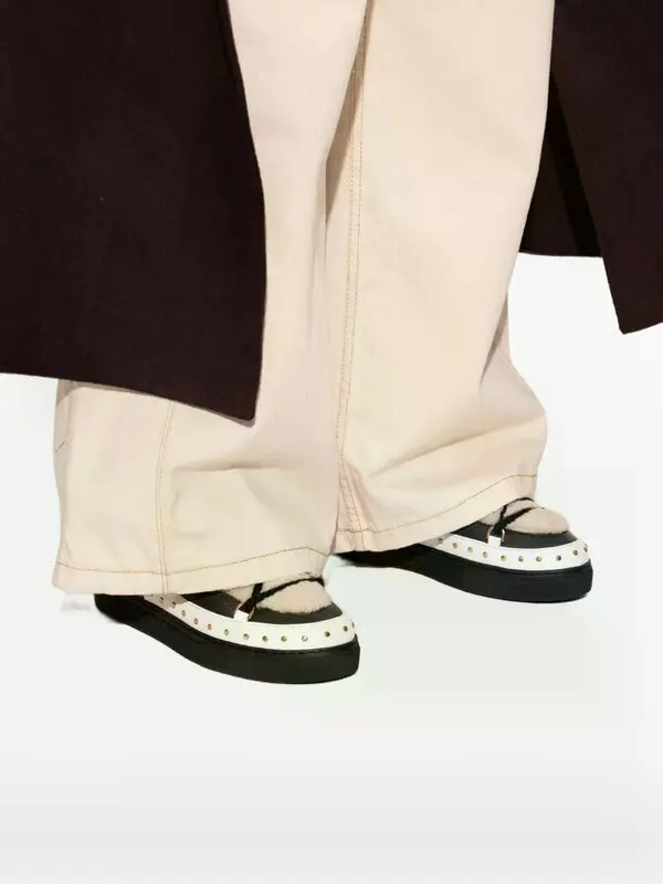 Inuikii Lace-up Studded Boots - Neutrals