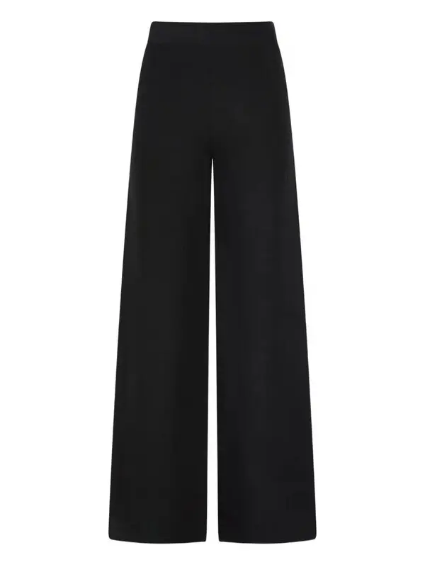 Max Mara Elastic-waist Palazzo Pants - Black