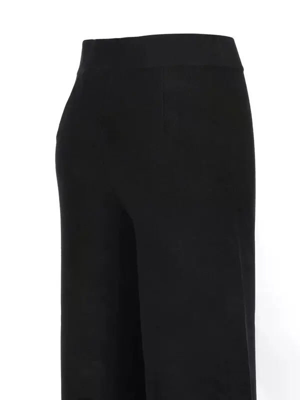Max Mara Elastic-waist Palazzo Pants - Black