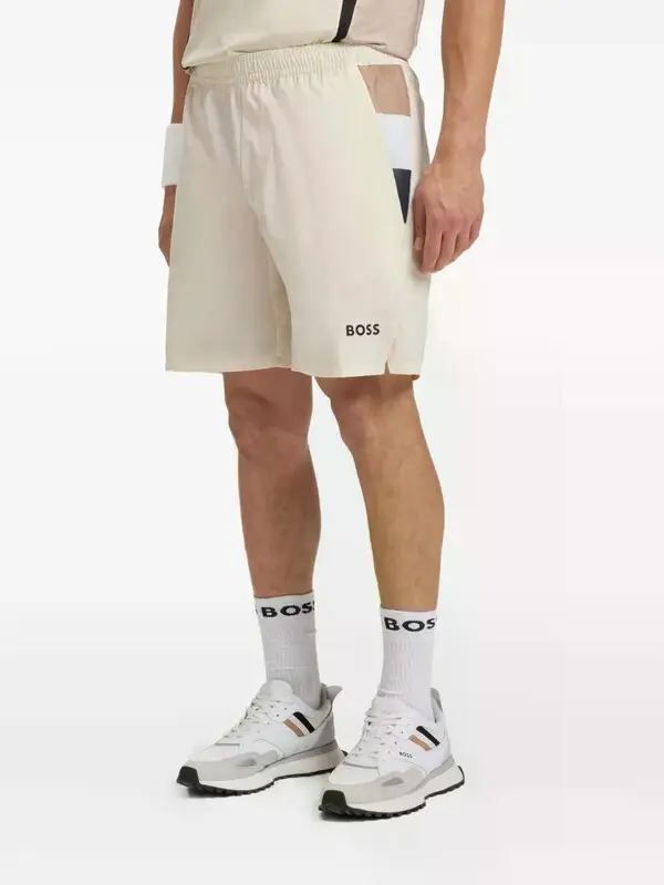 BOSS Paneled Elastic-waist Shorts