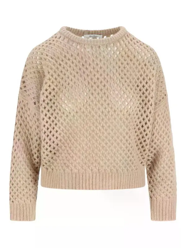 Max Mara Lattice-knit Sweater - Neutrals