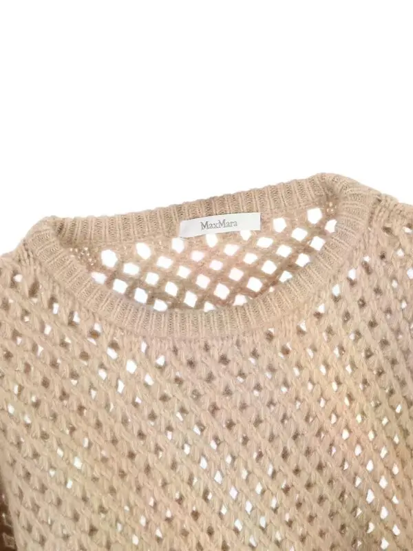 Max Mara Lattice-knit Sweater - Neutrals