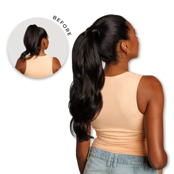 INH HAIR Jordynn Pony - Jet Black