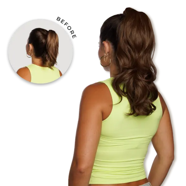 INH HAIR Jordynn Pony - Mixed Brown