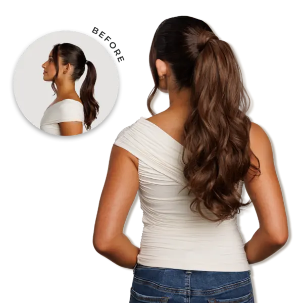INH HAIR Jordynn Pony - Chocolate Brown