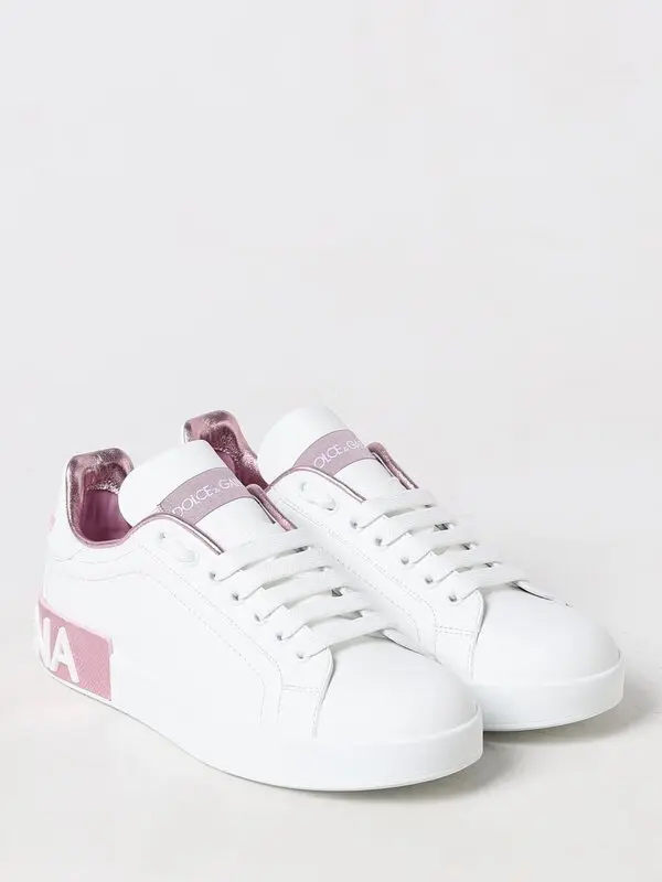 Dolce & Gabbana Lace Up Sneakers - White