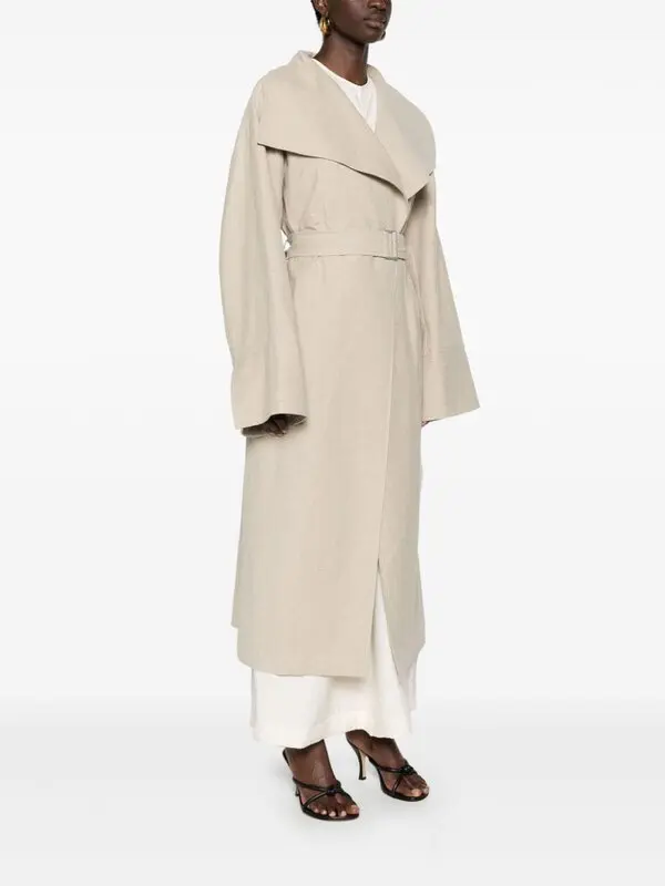 TOTEME Signature Linen Coat - Beige