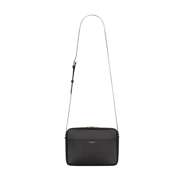 Saint Laurent Camera Case In Smooth Leather 'nero - Black