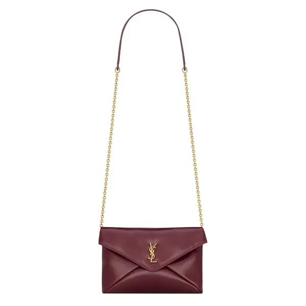 Saint Laurent Cassandre Chain Pouch - Red
