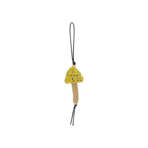 Loewe Mushroom Charm /natural - Yellow