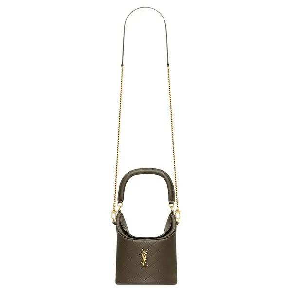 Saint Laurent Gaby Bucket Bag - Brown