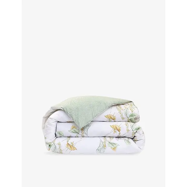 YVES DELORME Pollen Floral-print Cotton-batiste Duvet Cover - Multicoloured