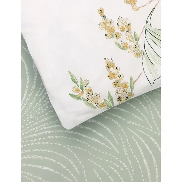 YVES DELORME Pollen Floral-print Cotton-batiste Duvet Cover