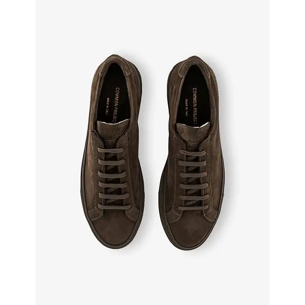 COMMON PROJECTS Achilles Suede Low-top Sneakers - Moka Nubuck