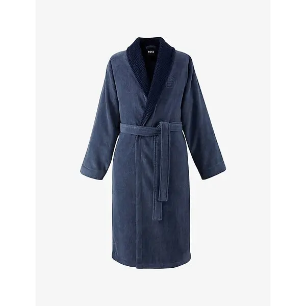 BOSS Double B Cotton Robe - Steel