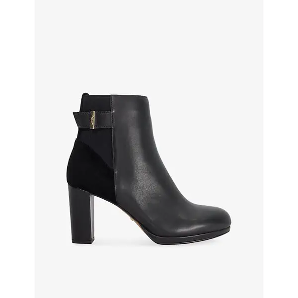 DUNE Leather Heeled Ankle Boots