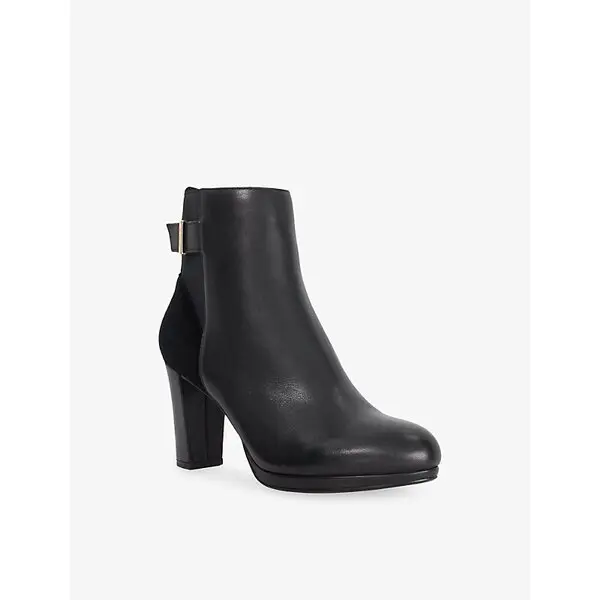 DUNE Leather Heeled Ankle Boots