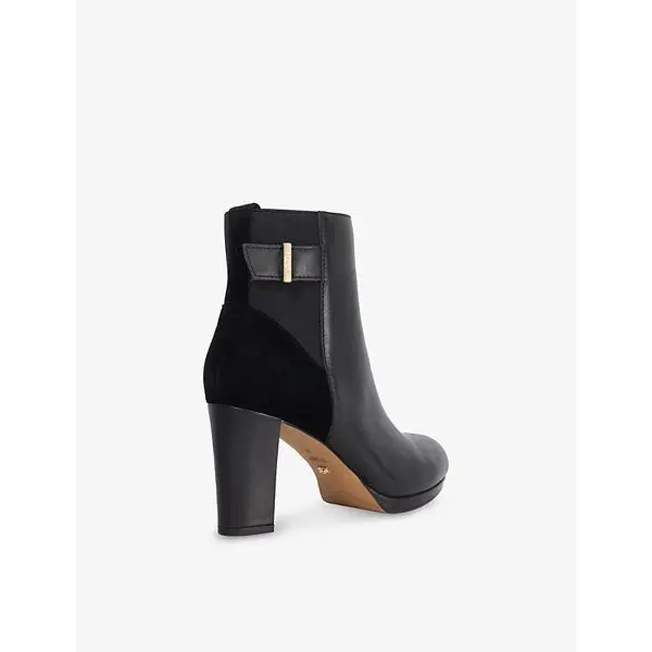 DUNE Leather Heeled Ankle Boots
