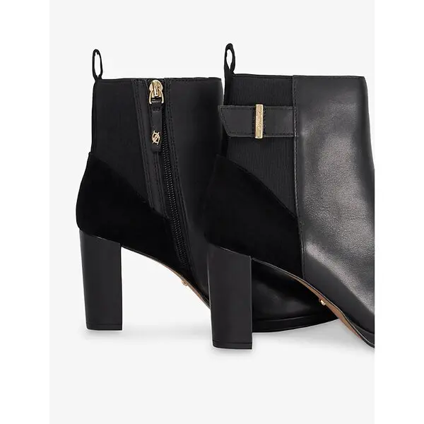 DUNE Leather Heeled Ankle Boots