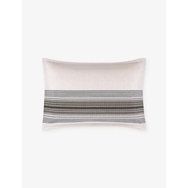 BOSS Modernist Stripe-print Cotton Pillowcase - Multicoloured