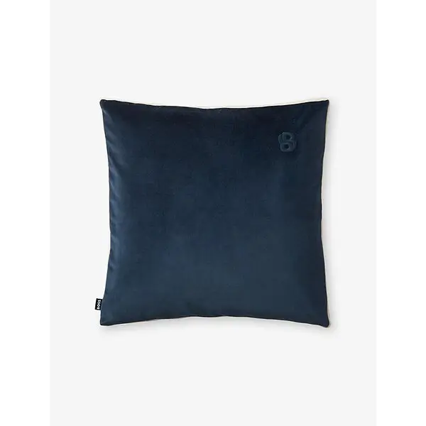 BOSS B Velvet Square Velvet Cushion Cover - Midnight