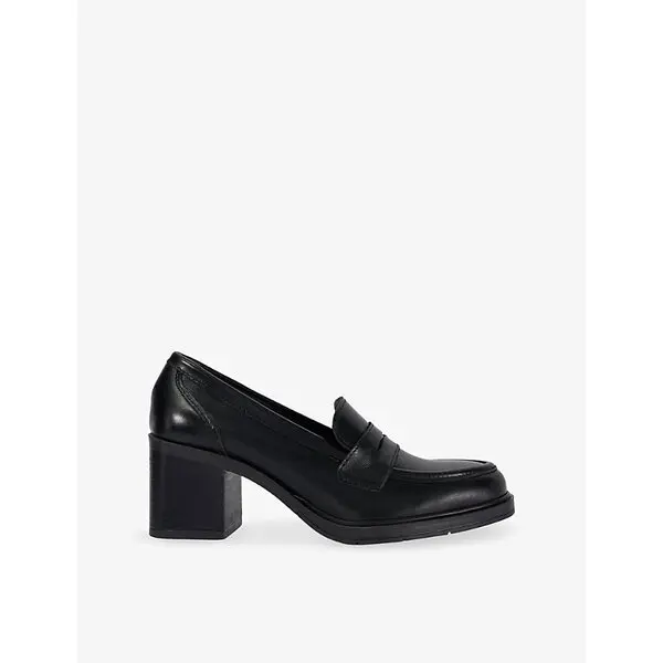 DUNE Leather Heeled Loafers
