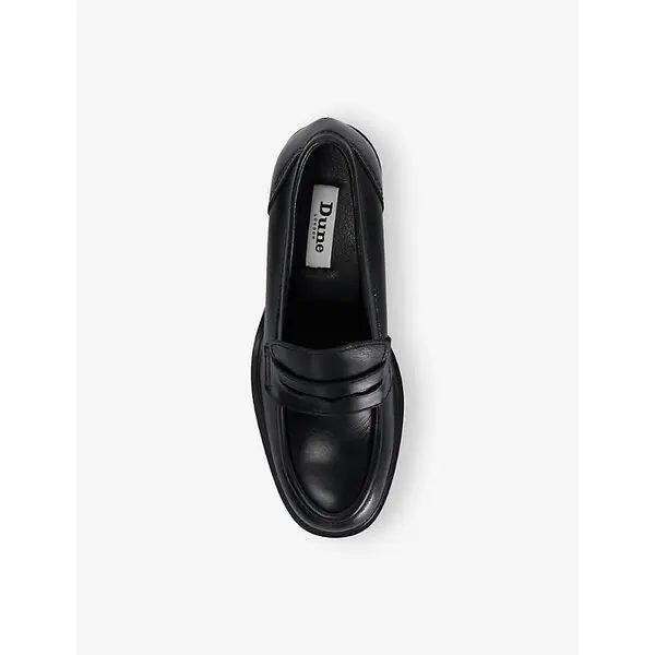 DUNE Leather Heeled Loafers