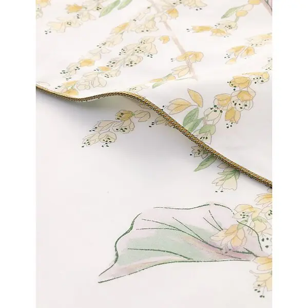 YVES DELORME Pollen Floral-print Cotton-batiste Flat Sheet - Multicoloured