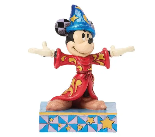 JIM SHORE Disney Traditions Sorcerer Mickey Per Sonality Pose - One-color