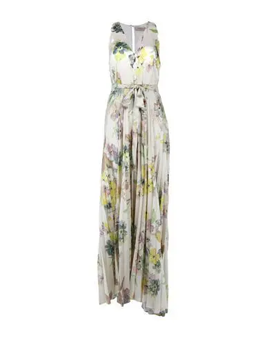 TWINSET Floral-print Satin Jumpsuit - Beige