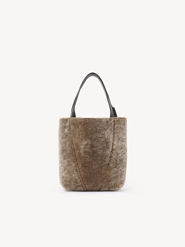 Chloé Small Spin Shearling Tote Bag